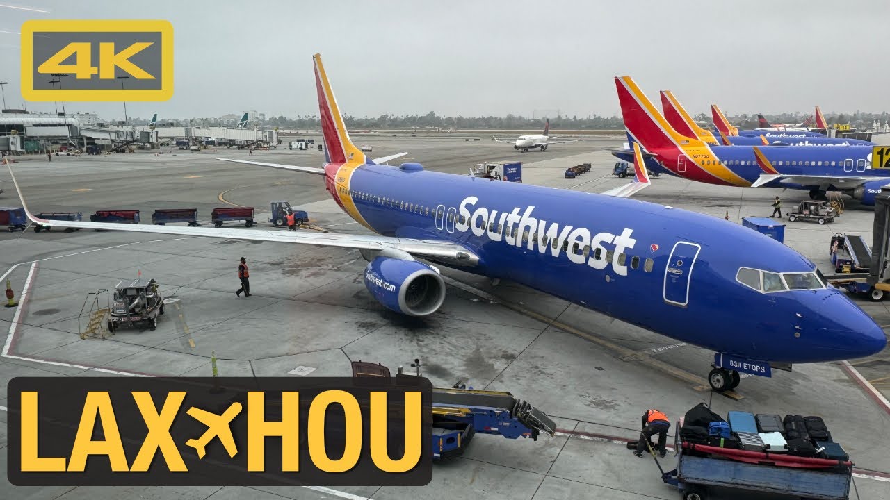 Southwest Airlines, Boeing 737-800, Los Angeles International Airport ...