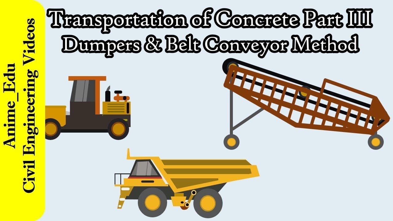 Dumpers & Belt Conveyor Method of Transportation of Concrete ...