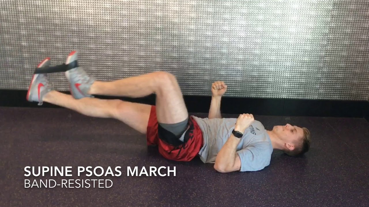 Supine Psoas March - YouTube