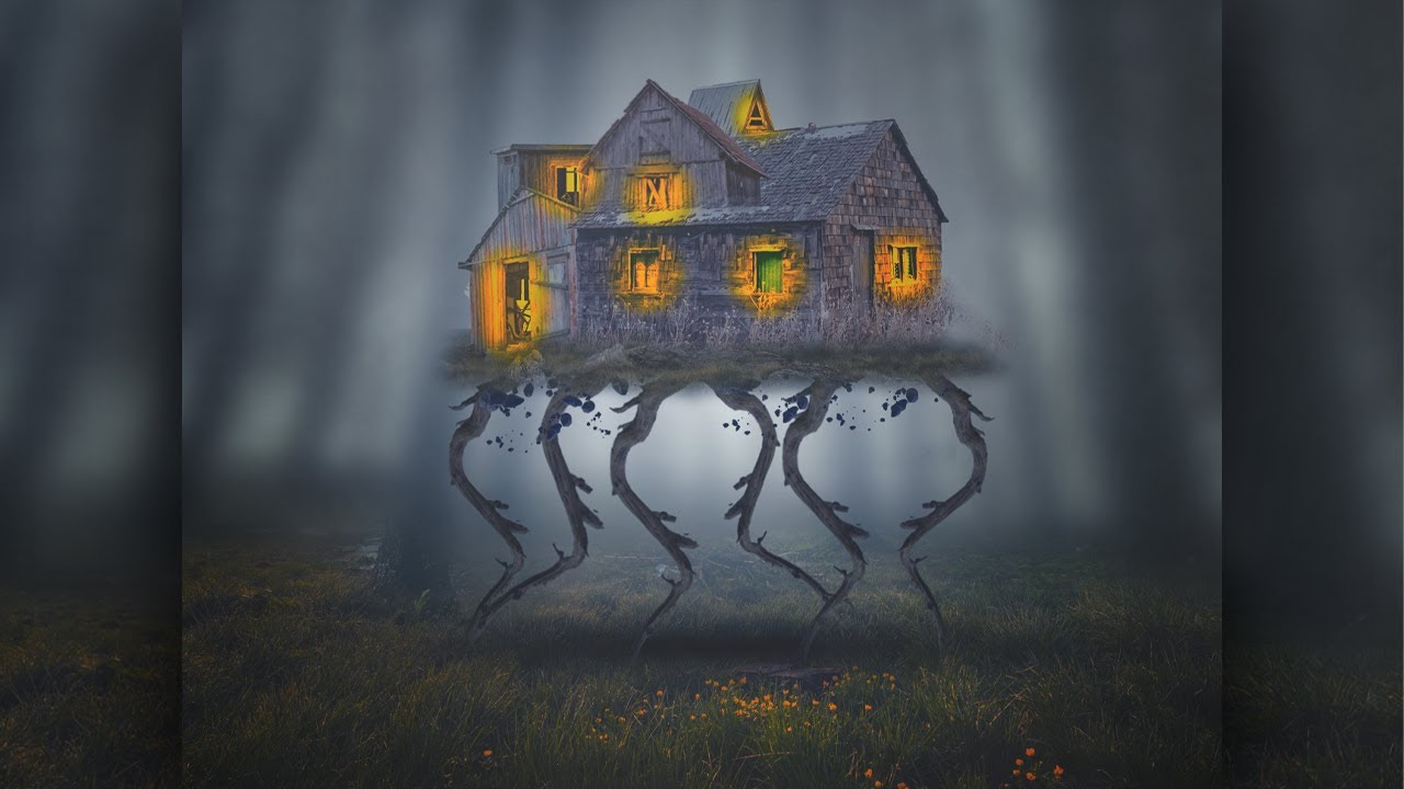 Walk house Photoshop Manipulation And Artwork Tutorial - YouTube