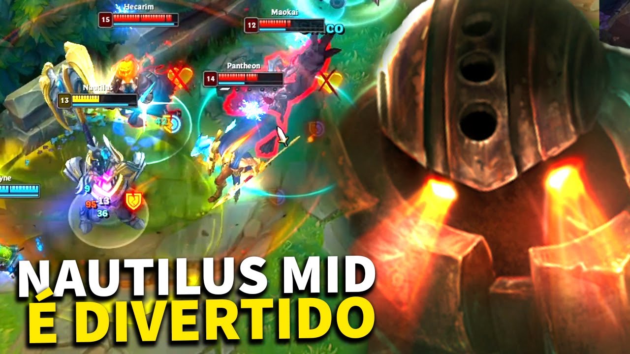 NAUTILUS MID É MUITO FORTE TESTANDO O CAMPEÃO DO FAKER DE NAUTILUS NO ...