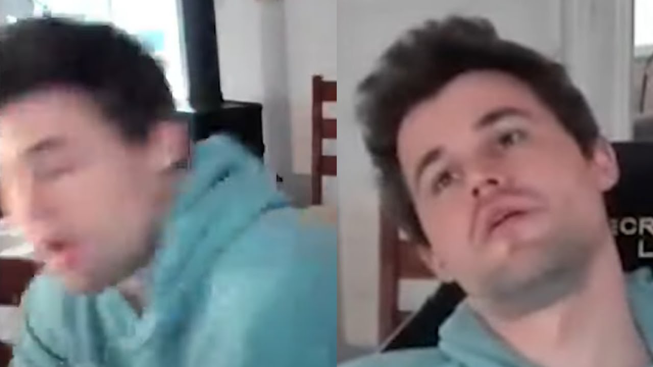 Magnus Carlsen is So UPSET and He HITS the CHAIR After He MOUSE-SLIP in ...
