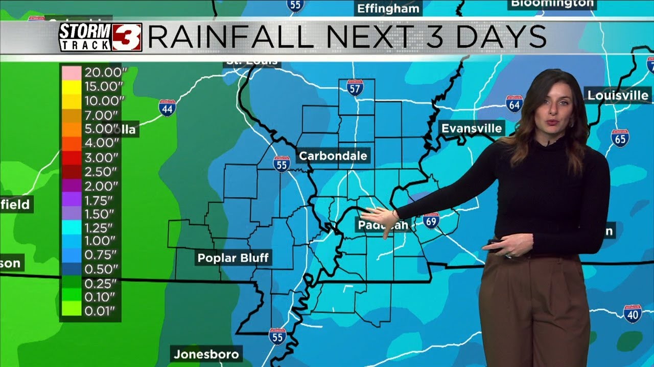Tracking multiple storm systems bringing rain and snow chances - YouTube