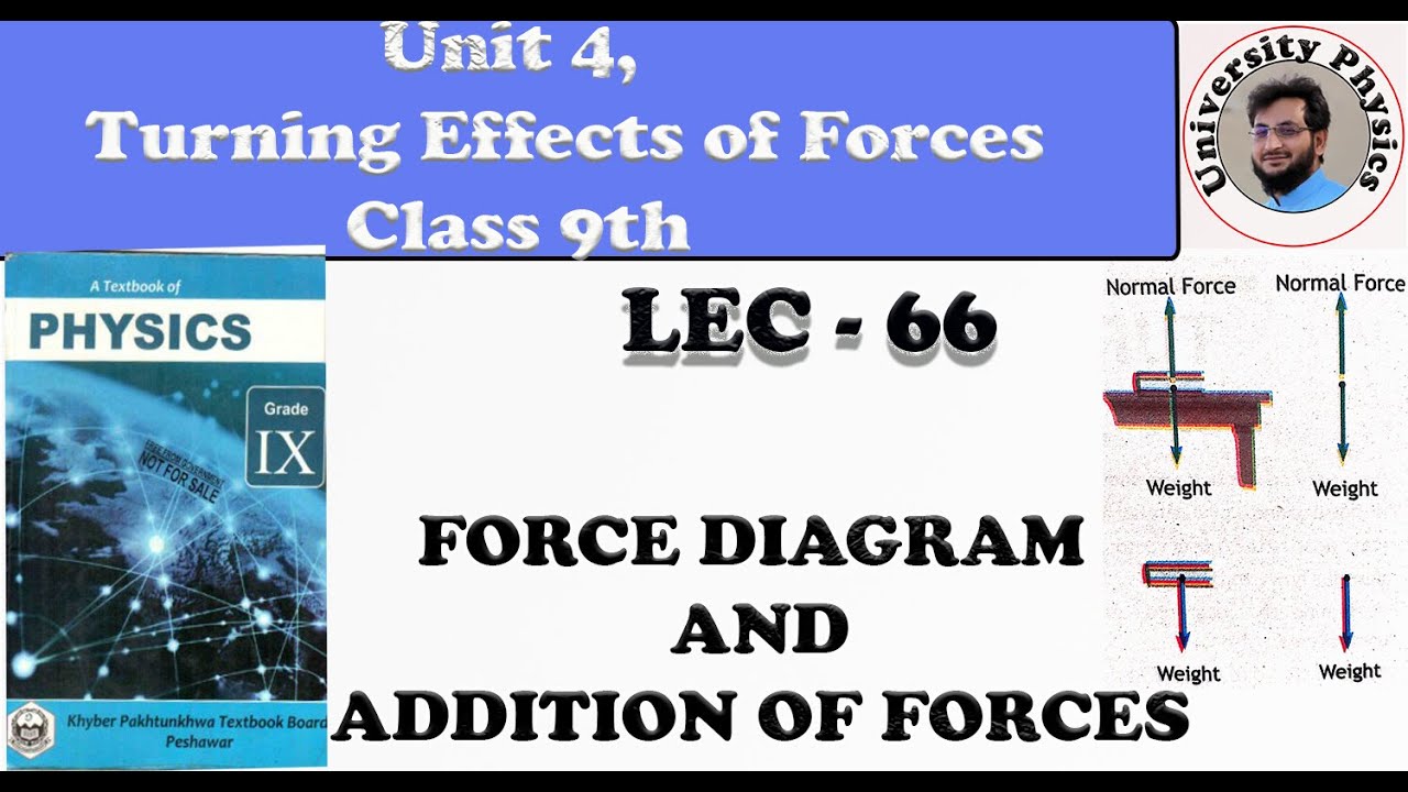 Force diagram | addition of forces | head to tail rule - YouTube