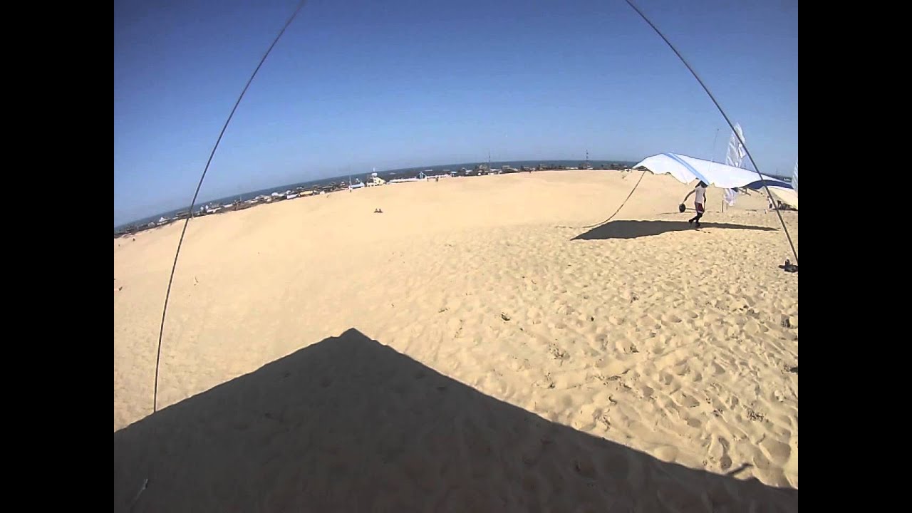 Dune Hang Gliding Lesson - Kitty Hawk NC - YouTube
