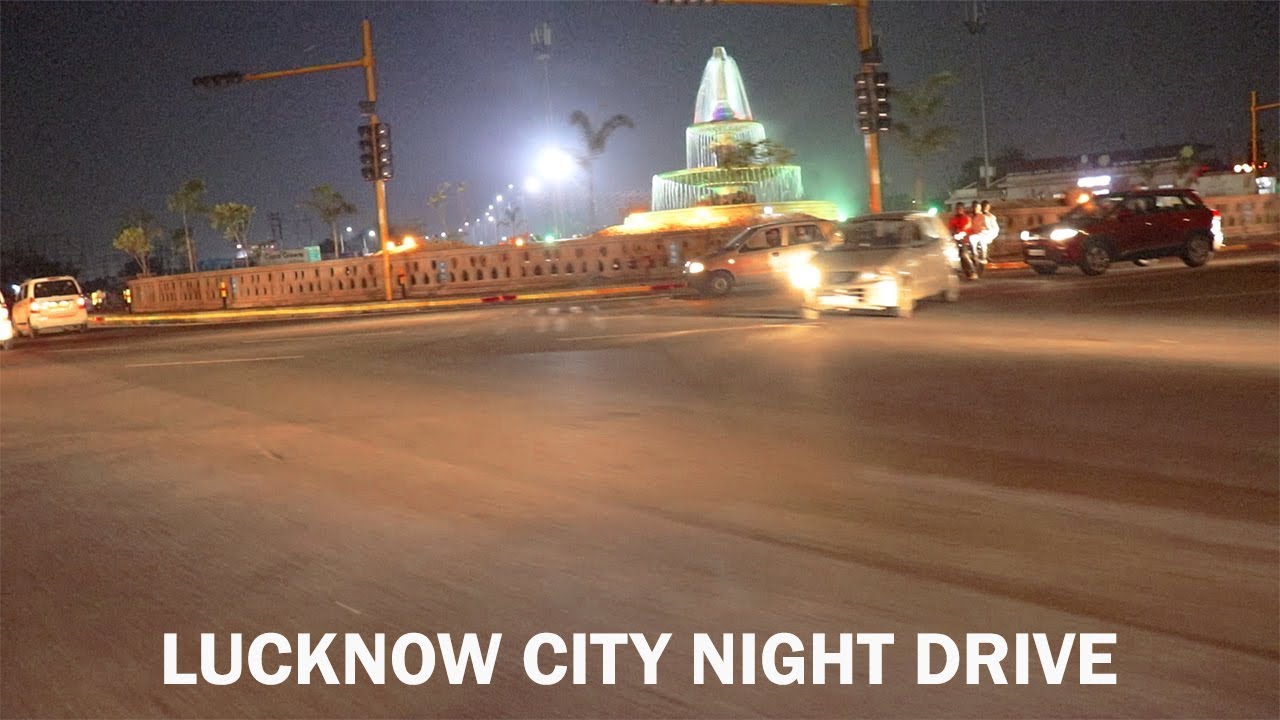 Beautiful LUCKNOW City Tour in AUTO-RICKSHAW | Lucknow Night Scene ...
