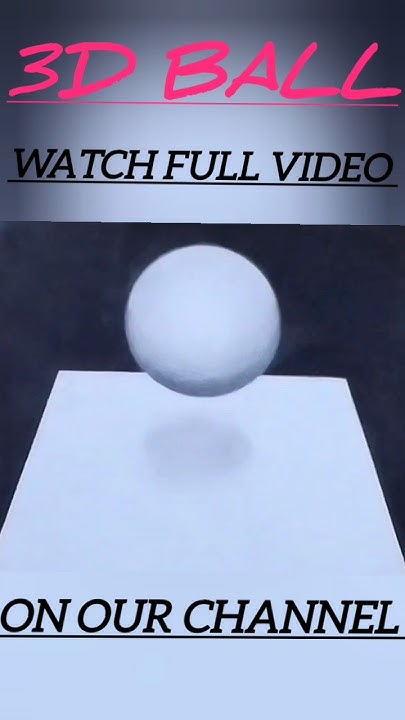How to make 3D Ball with it's shadow/How to make it easily #sketching ...