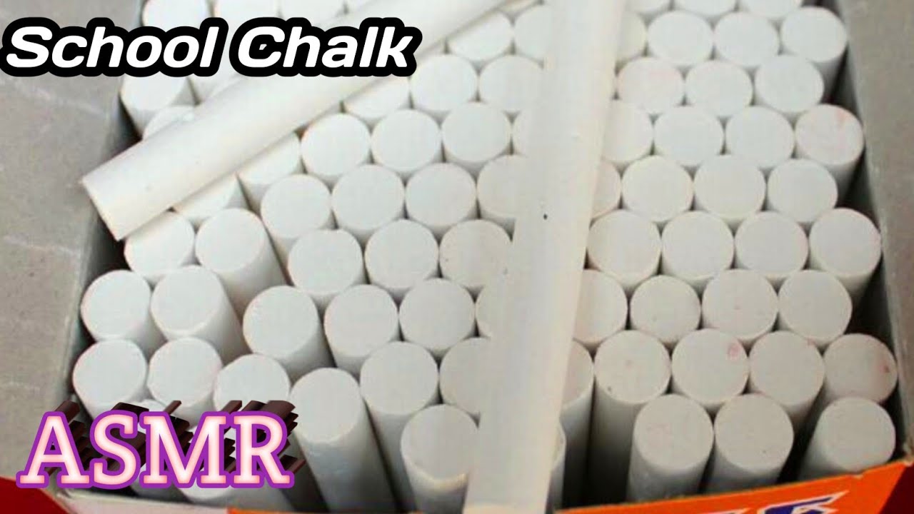 School chalk asmr | school Chalk unboxing |#crunchy #sound #satisfying ...