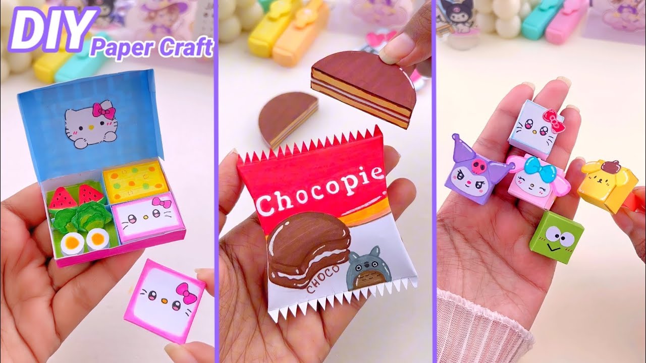 DIY Miniature Crafts Idea / Easy Craft Ideas / school hacks / how to ...