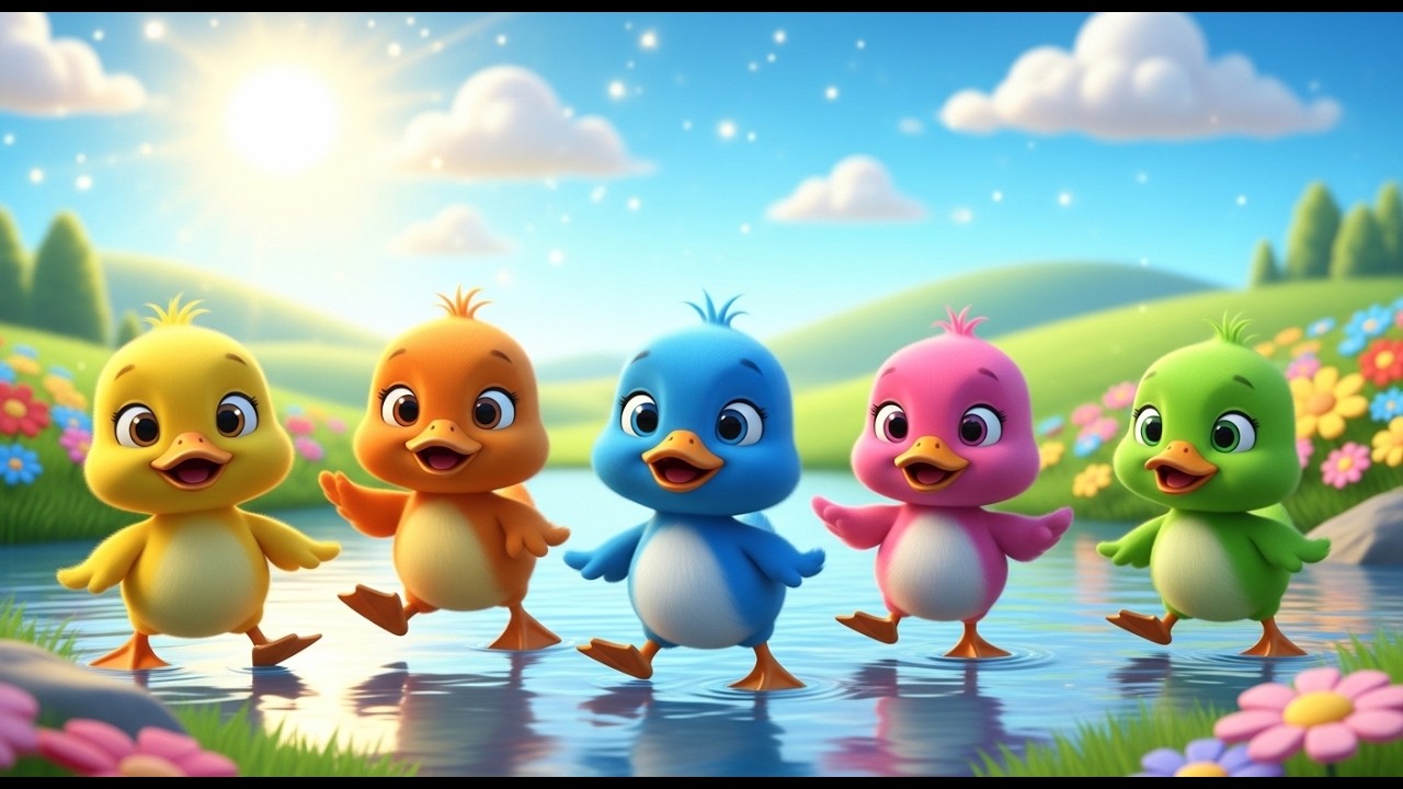 Cinco Patitos Caminan, Caminan, Caminan | Canción Infantil para ...