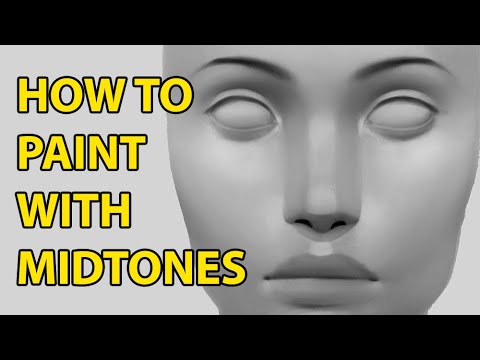 How to paint with MIDTONES #art #illustration - YouTube