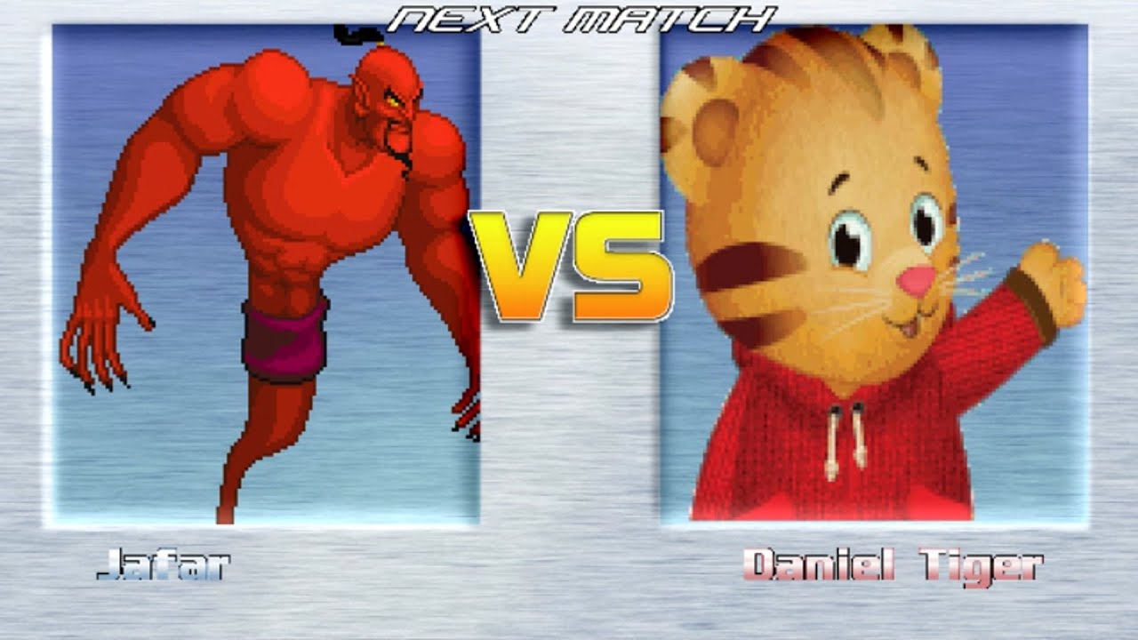 M.U.G.E.N BATTLES | Jafar Genie vs Daniel Tiger | Aladdin vs Daniel ...