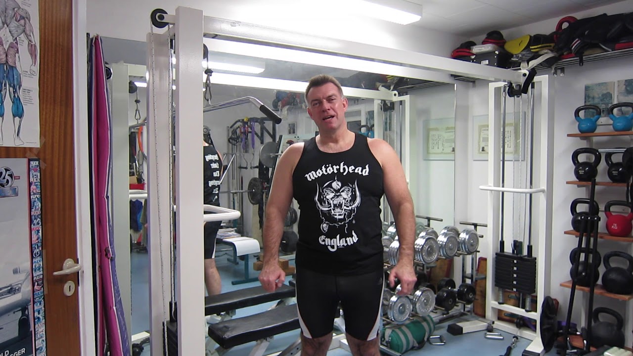 Triceps Wide Grip Pushdown - YouTube