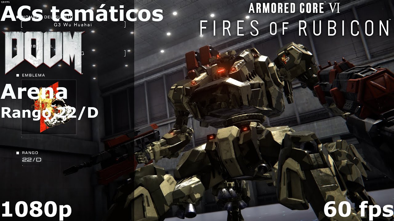 AC6 FoR [PC] | Arena con ACs temáticos | DOOM Slayer | Rango 22/D - YouTube