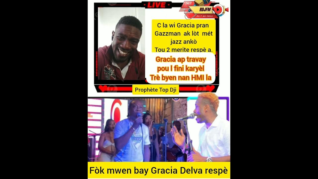 GRACIA DELVA AVÈK GAZZMAN MERITE GWO RESPÈ.GRACIA NAN LIY POU L FINI KARYÈL TRÈ BYEN NAN HMI LA ...