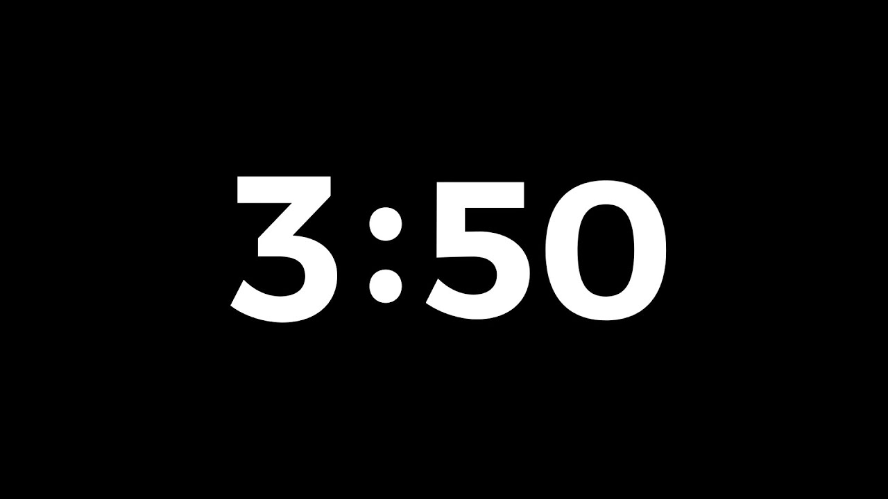 3 Minute 50 Seconds | COUNTDOWN Timer 🔥 ( No Copyright ) - YouTube