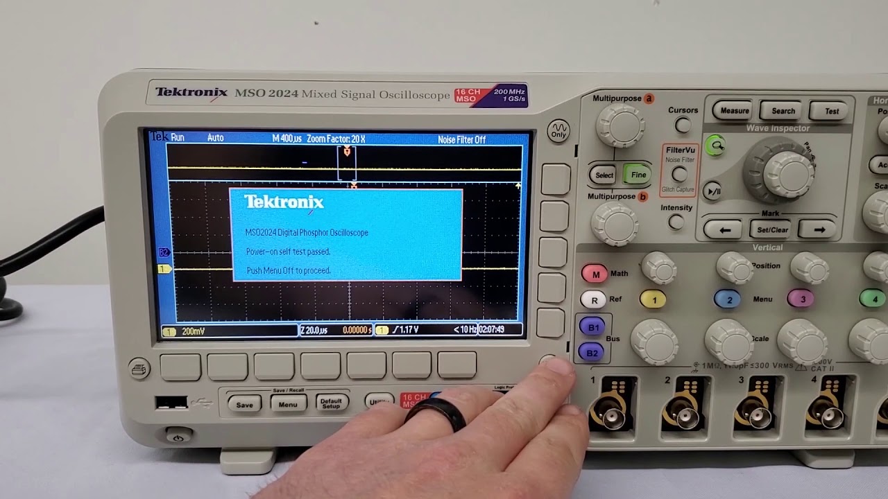 Tektronix MSO 2024 Mixed Signal Oscilloscope (A# 58102) - YouTube