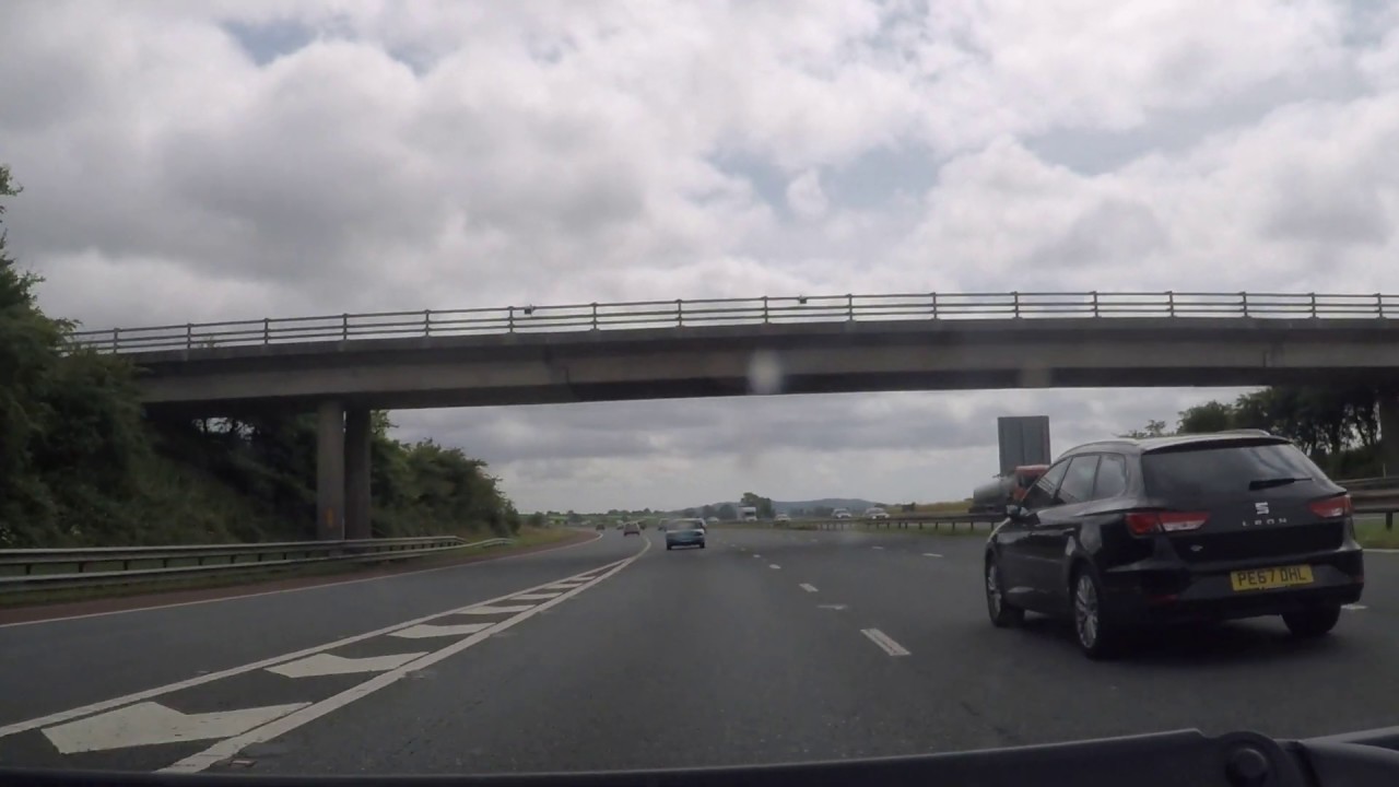 UK Motorways - M6 South - J36 for A65 Skipton and A590 Barrow - YouTube