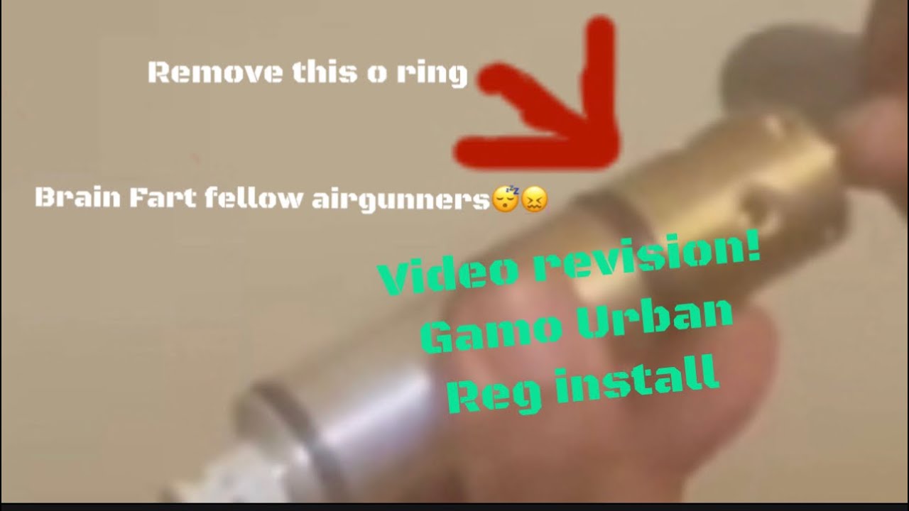 How to: Video Revision! Gamo Urban regulator install - YouTube
