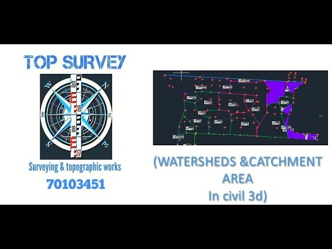 WATERSHEDS AND CATCHMENTS AREA IN CIVIL 3D - YouTube