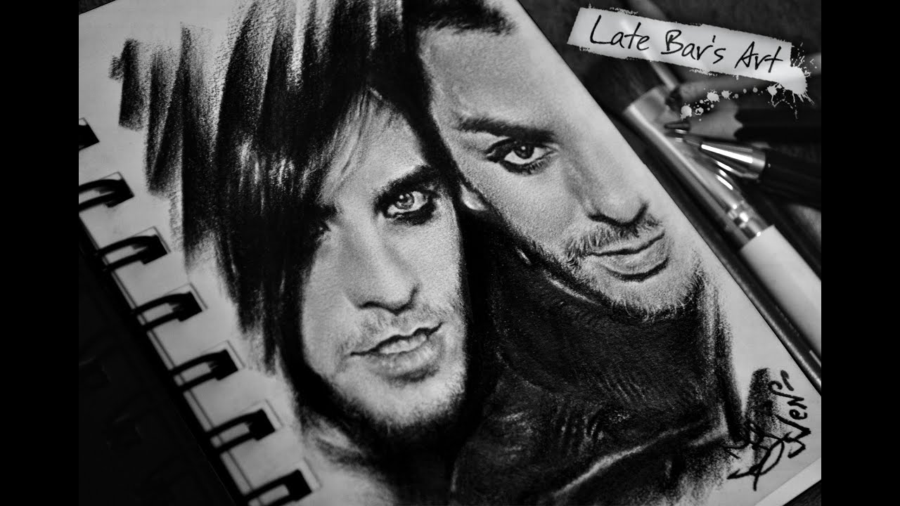 Drawing Shannon Leto (Leto brothers) | Pencil portrait [Timelapse ...