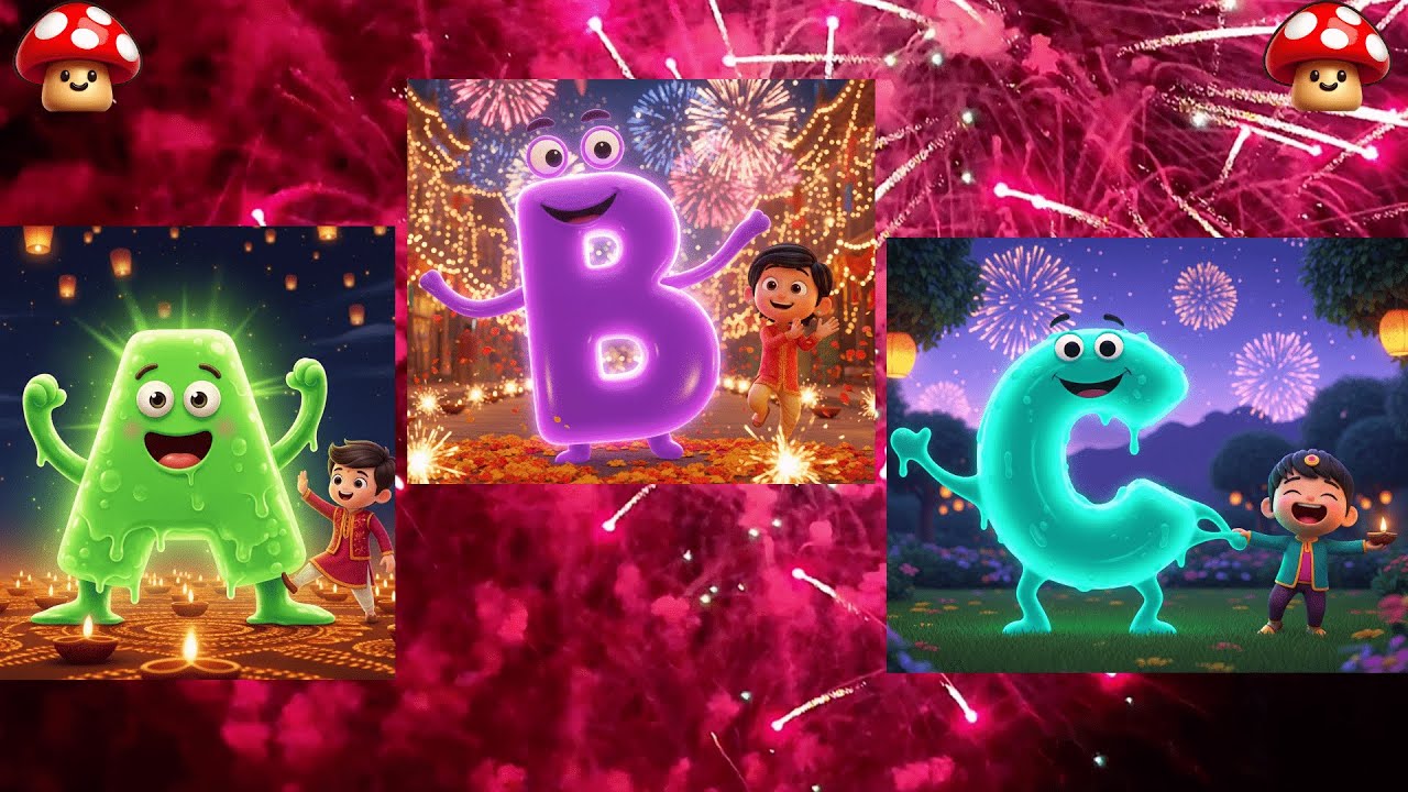 ABC Song with Glow-in-the-Dark Slime Letters | Alphabet A to Z For Kids ...