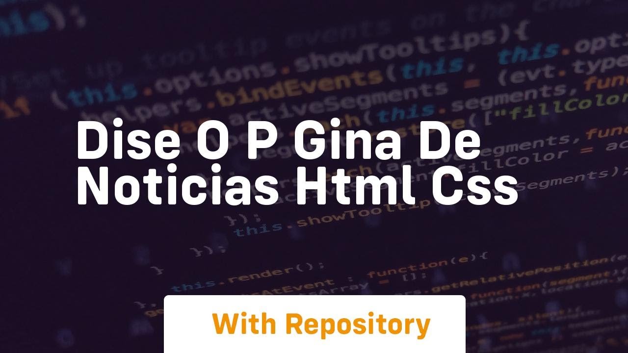 Dise o p gina de noticias html css - YouTube
