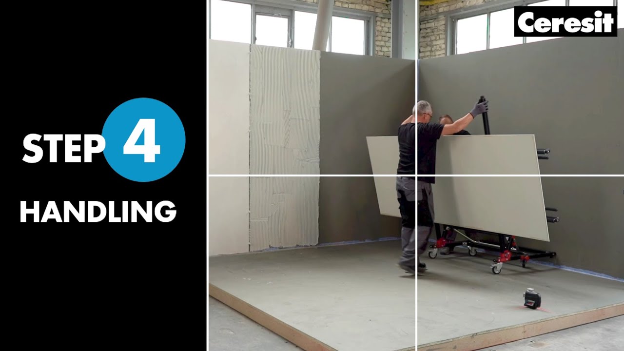 Handling | Large Format Tiles Installation | Step 4 of 8 - YouTube