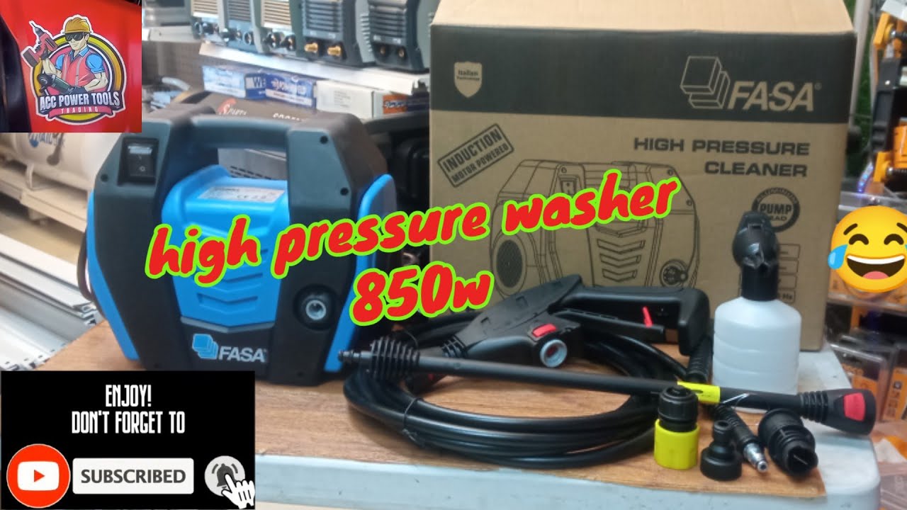 FASA PISCES high pressure washer 850w - YouTube