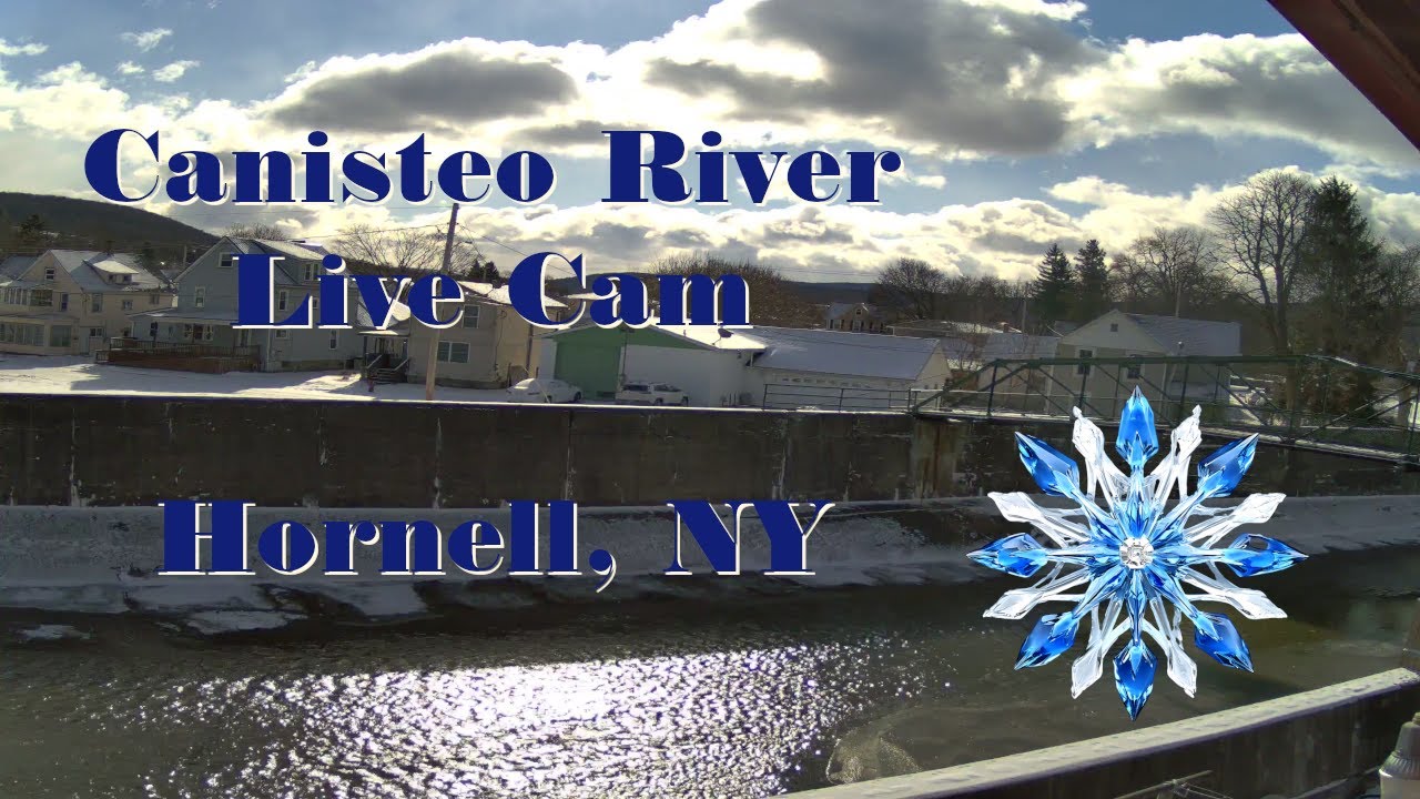 Canisteo River Live Cam 24/7 - Hornell, New York - 1-22-2025 - YouTube