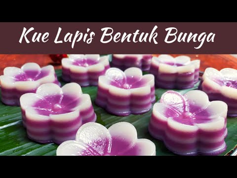 RESEP KUE LAPIS BUNGA SUPER CANTIK BANGET ENAK DAN KENYAL ! WAJIB COBA ...