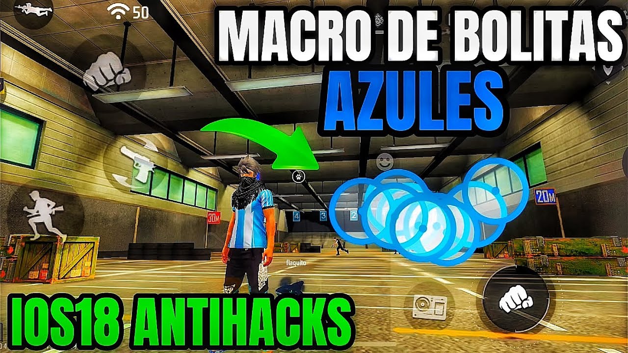 COMO ACTIVAR LA NUEVA MACRO DE BOLITAS AZULES EN IOS 18 📲🍀 {FREEFIRE} 😳 ...