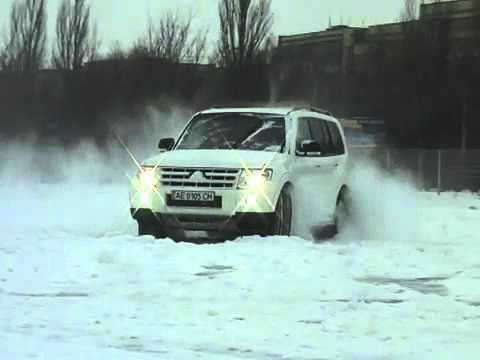 pajero qarda testтест драйв на снегу)