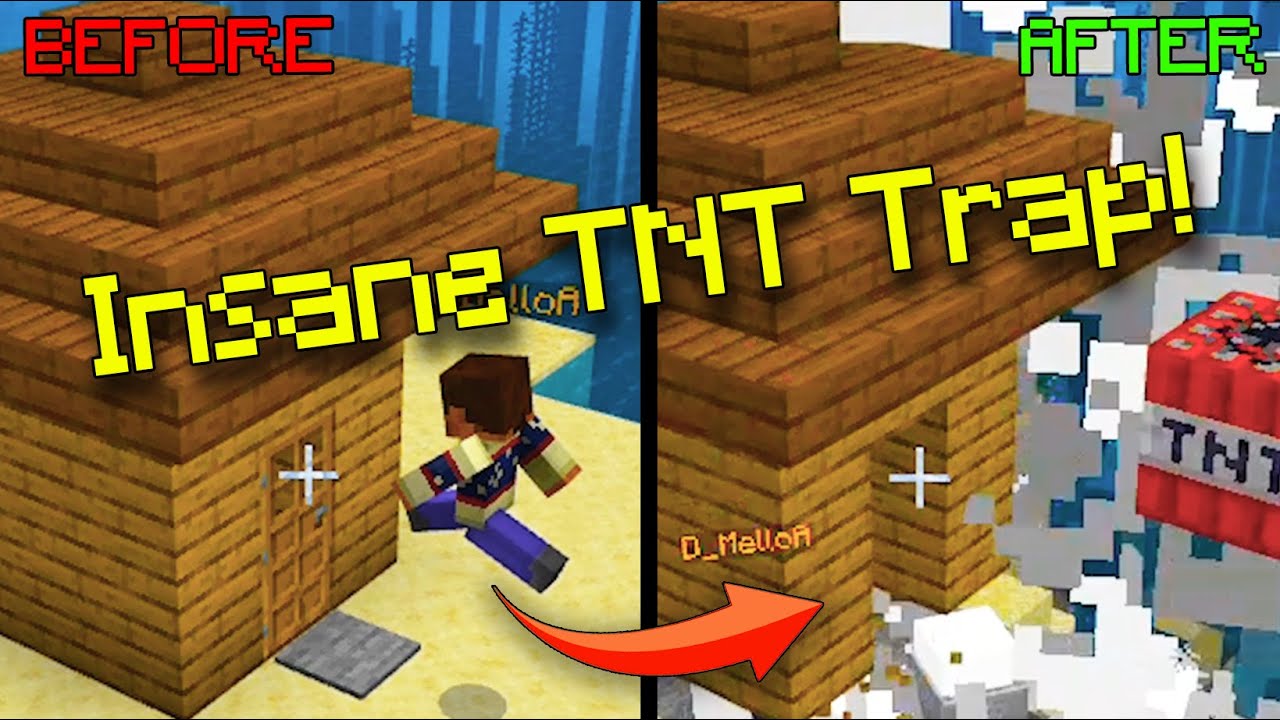 Minecraft's Simplest TNT Traps!!! - YouTube
