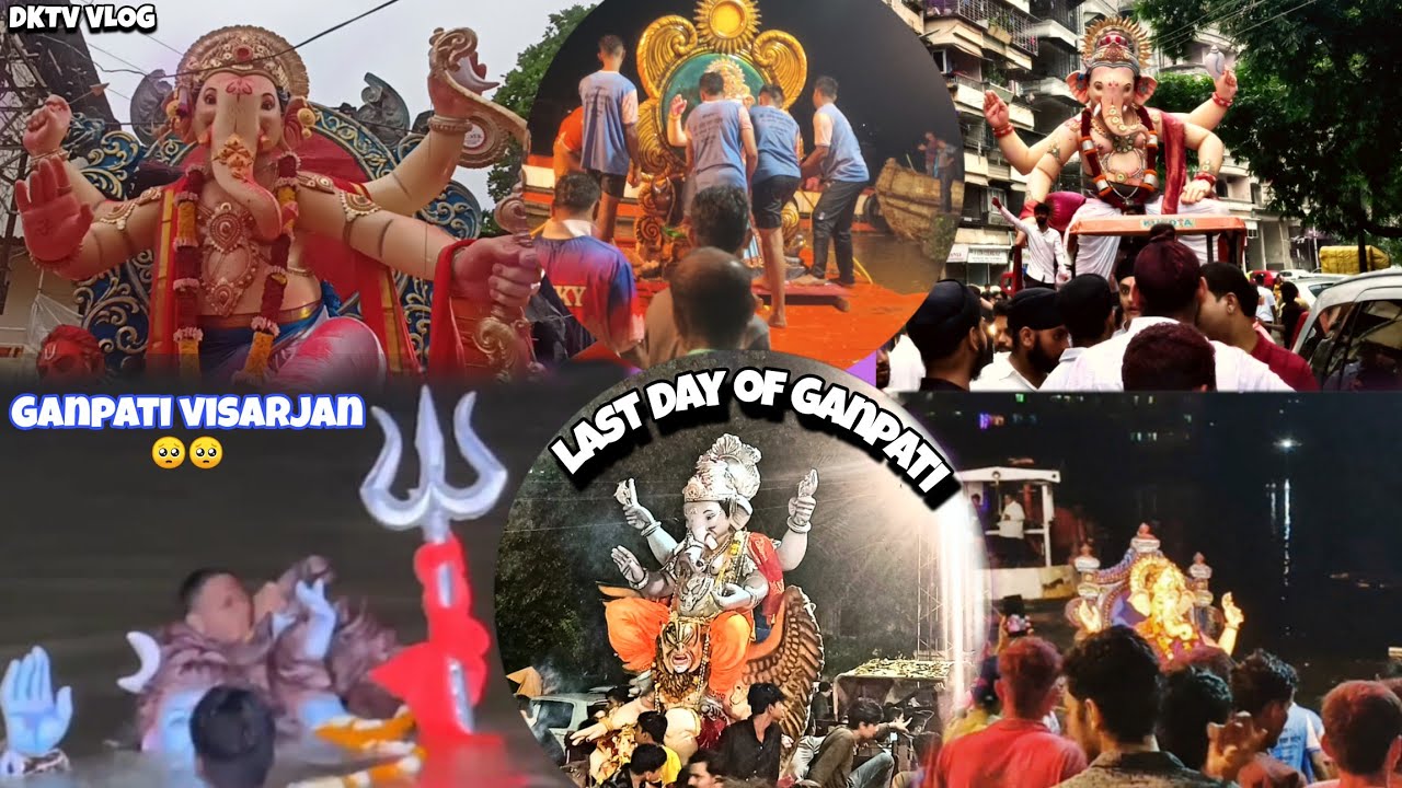 GANPATI VISARJAN DAY 🥺 ULHASNAGAR CHA RAJA ULHASNAGAR CHA VIGHNAHARTA ...