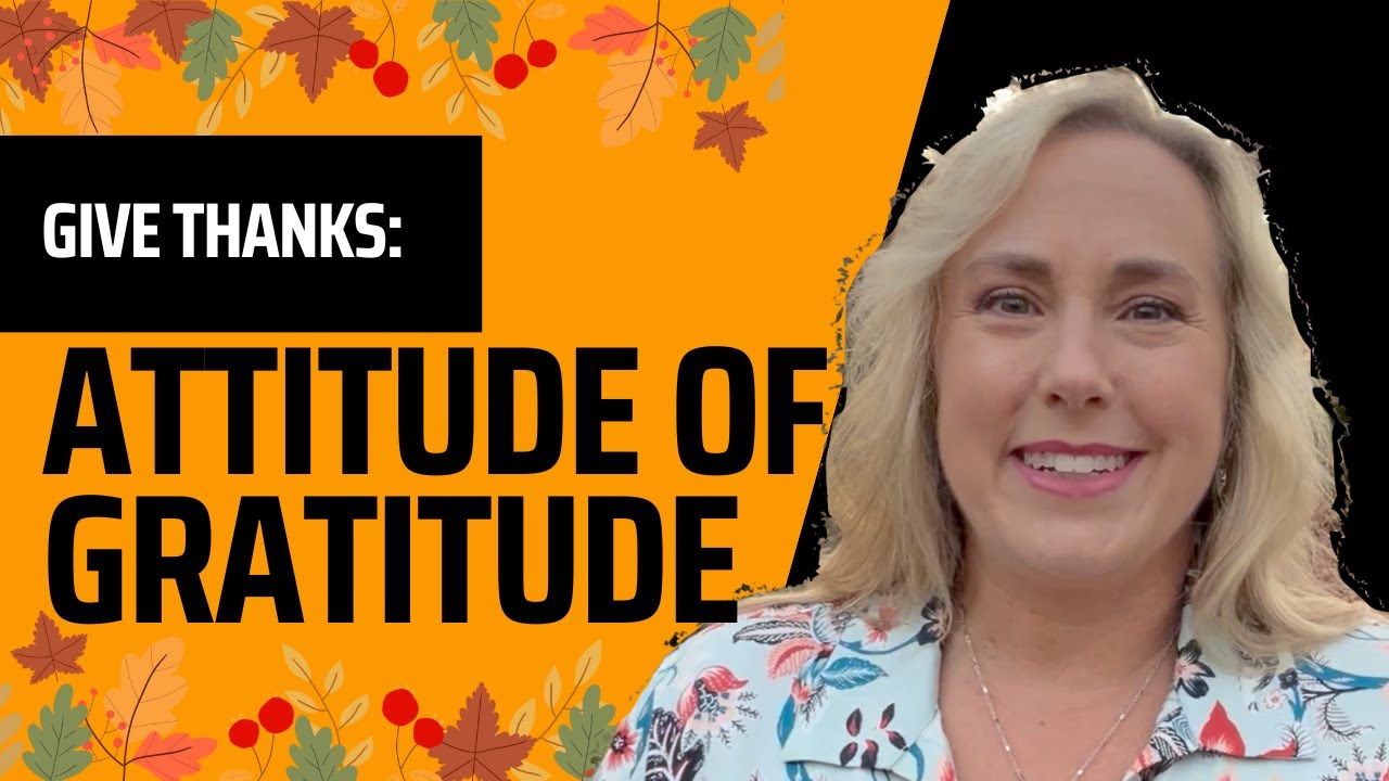 Need an Attitude of Gratitude? Points to Ponder with Christian Coach Jo ...