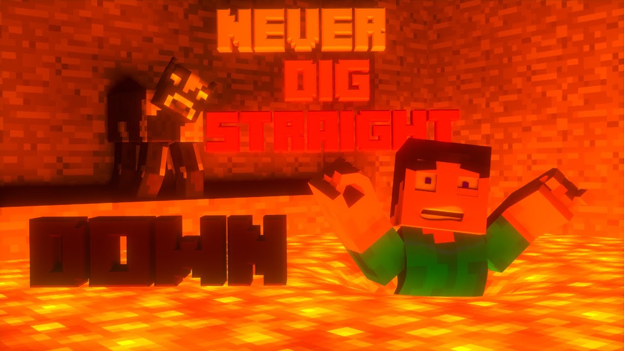 Never Dig Straight Down - A Minecraft Animation - - YouTube