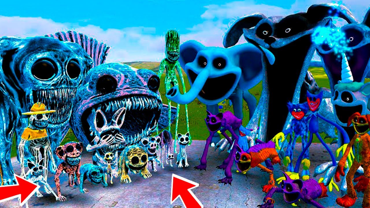 SIZE COMPARISON ZOONOMALY CHARACTERS In Garry's Mod! - YouTube