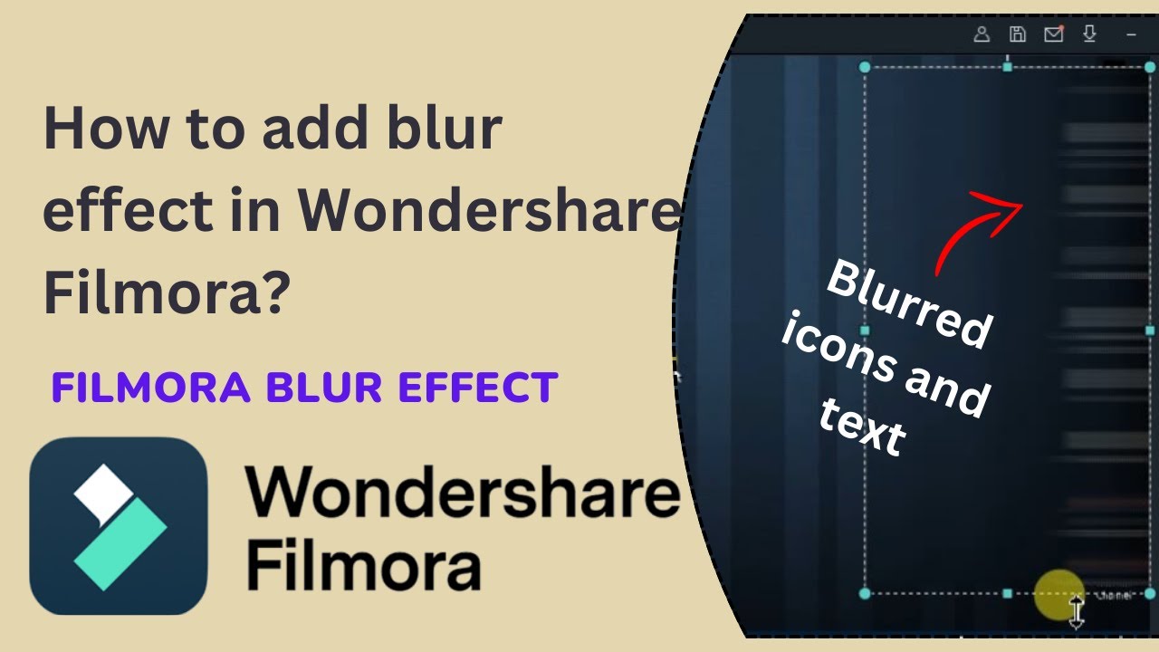 Add Blur Effect to the Video using Wondershare Filmora @pcguide4u - YouTube