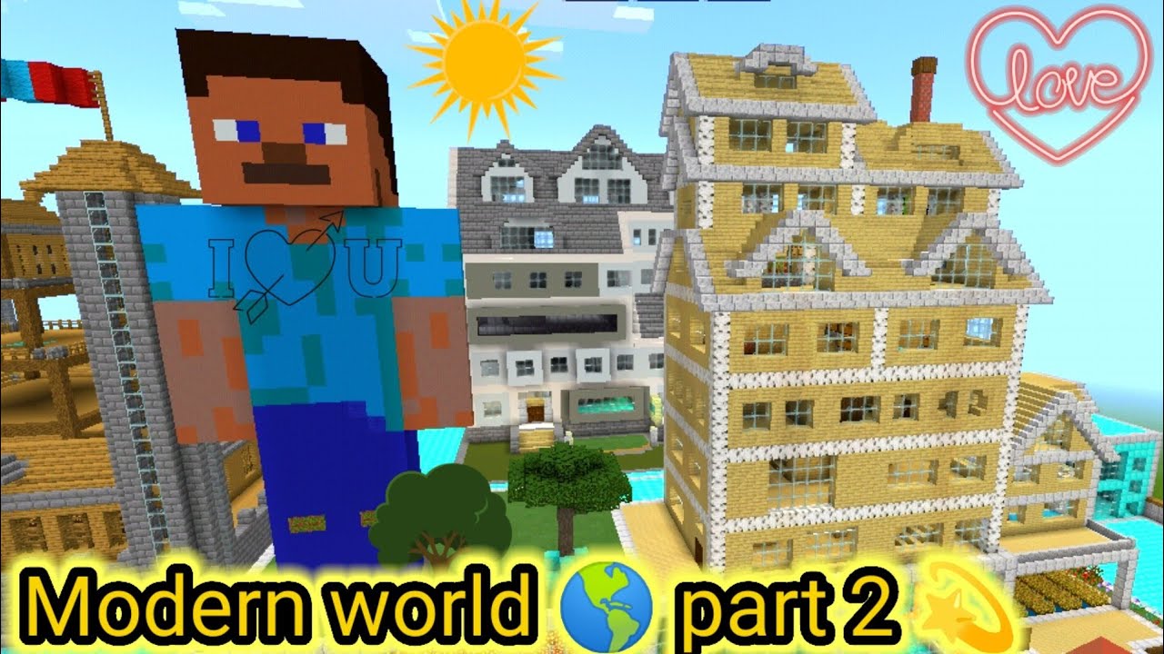 Modern world 🌎 tour part 2 | Minecraft Modern World 🌎 | - YouTube