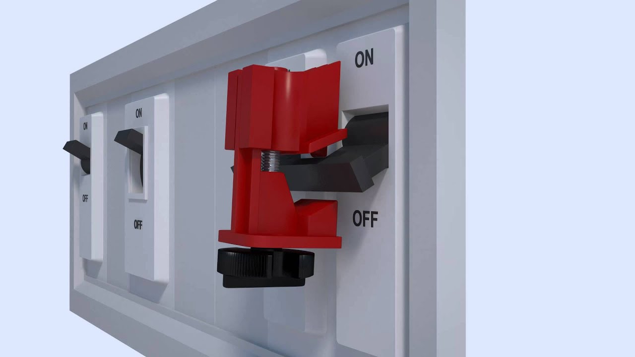 ABUS Multi-Pole Circuit Breaker Lockout - YouTube