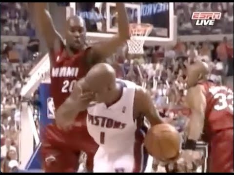 Gary Payton (Age 37) Defense on Chauncey Billups - 2006 ECF Game 5 ...