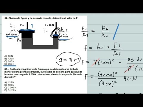 36. Calcula la FUERZA sobre un ÉMBOLO de la PRENSA HIDRÁULICA | Física ...