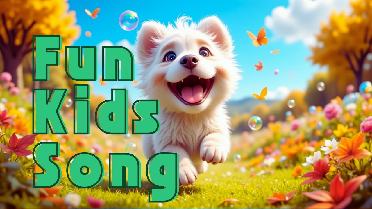 Playful Puppy Buddy Chases the Breeze | Fun Kids Song for Toddlers ...