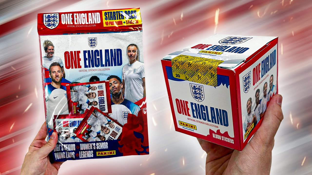 *NEW* Panini ONE ENGLAND Sticker Collection 2023!! (Box Break & More ...