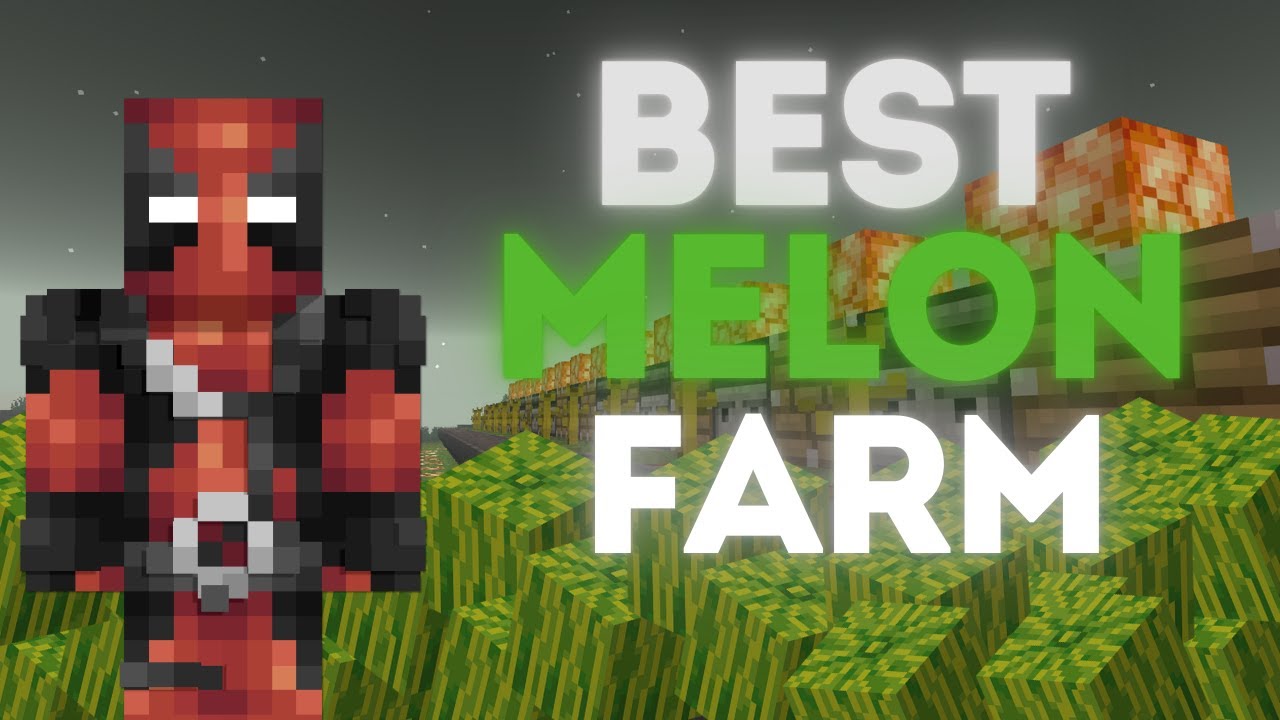 Easy Melon Farm In Minecraft Java + Bedrock | 1.21. + - YouTube