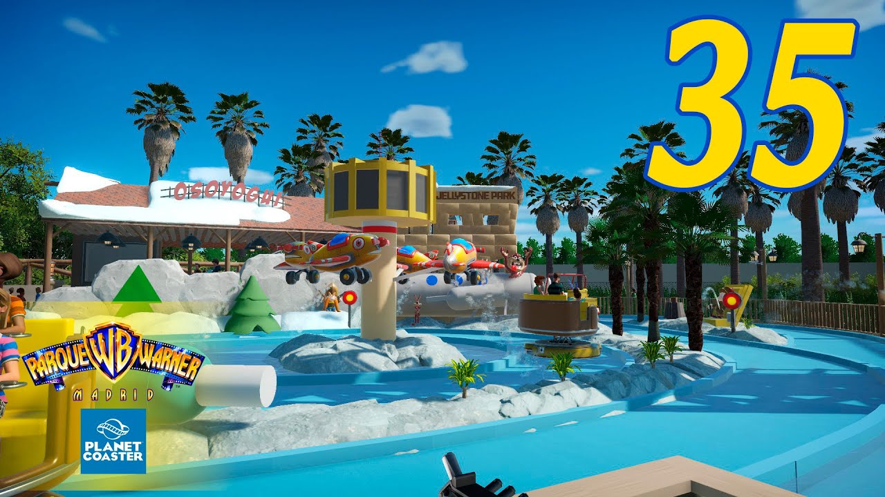 PARQUE WARNER EN PLANET COASTER - Oso Yogui #35 - YouTube
