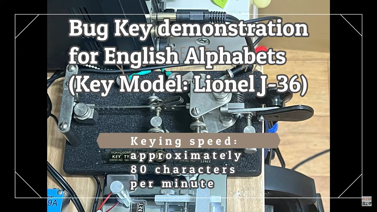 Bug key demonstrations for English alphabets - YouTube