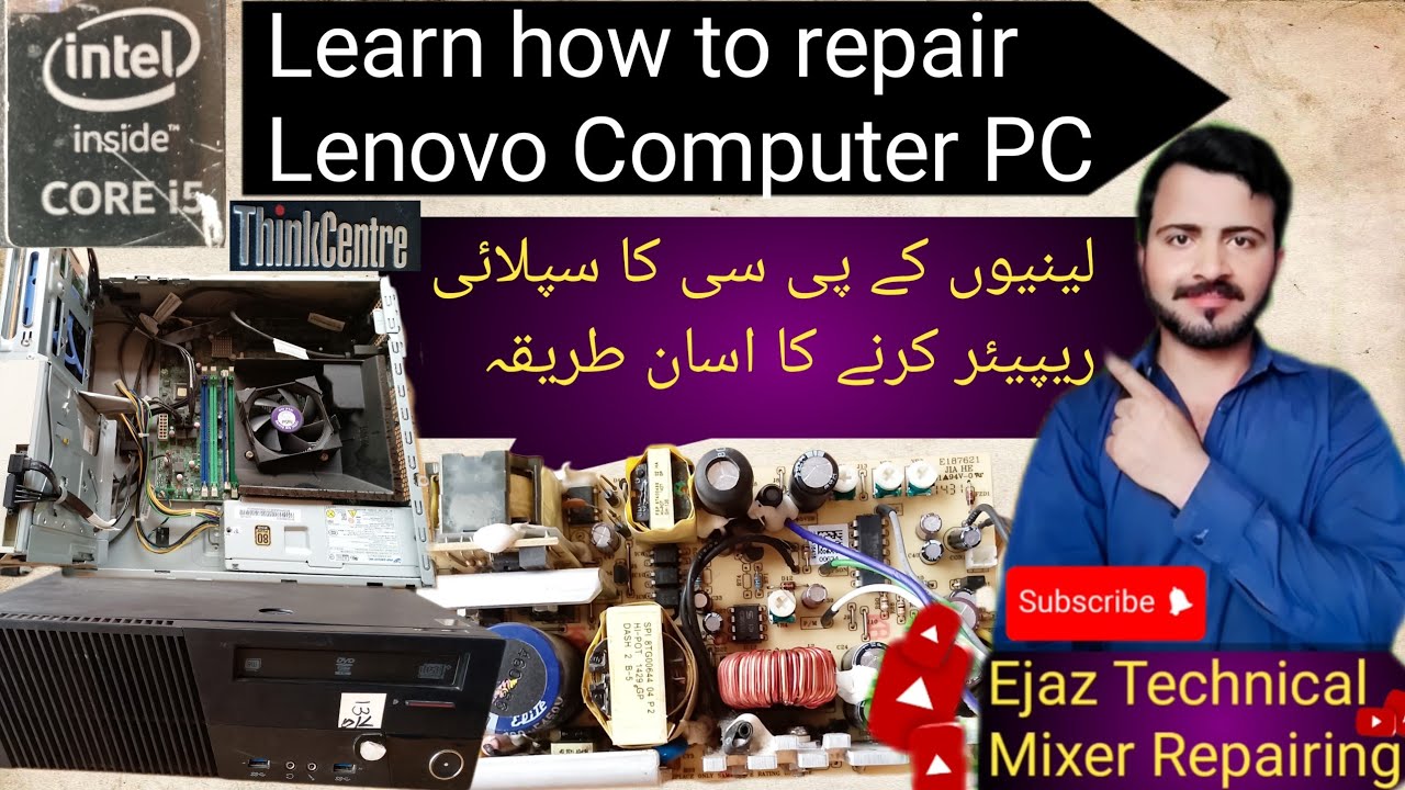 COREi5 #Easy way to repair Lenovo PC supplies #Learn to repair computer ...