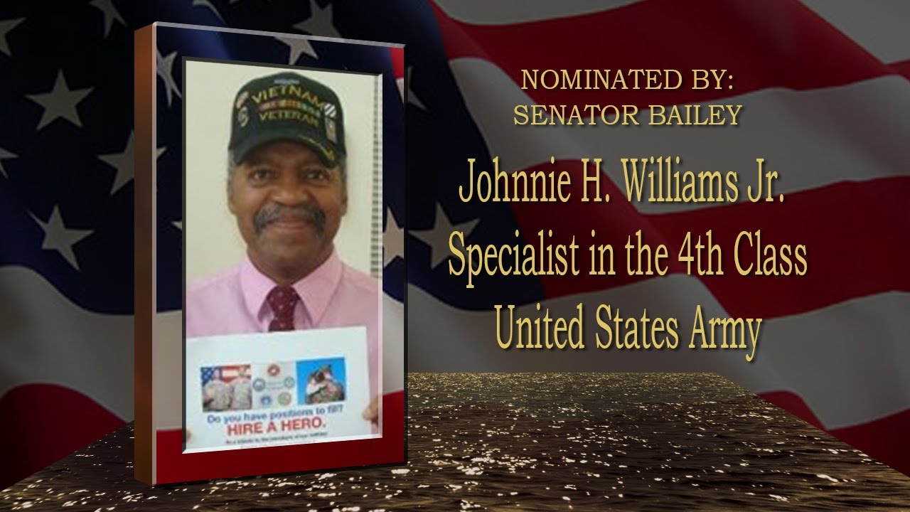 Johnnie H. Williams Jr. - Senator Bailey's 2017 NYS Senate Veterans ...